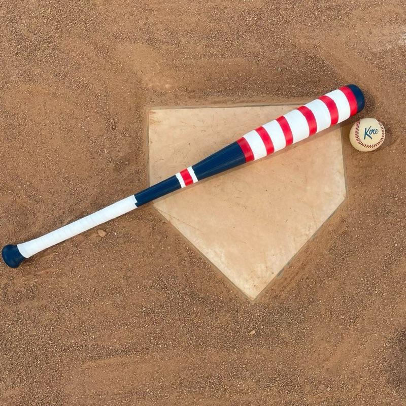 Kore Custom Bat and Baseball - Patriotic Design with Red White and Blue ...