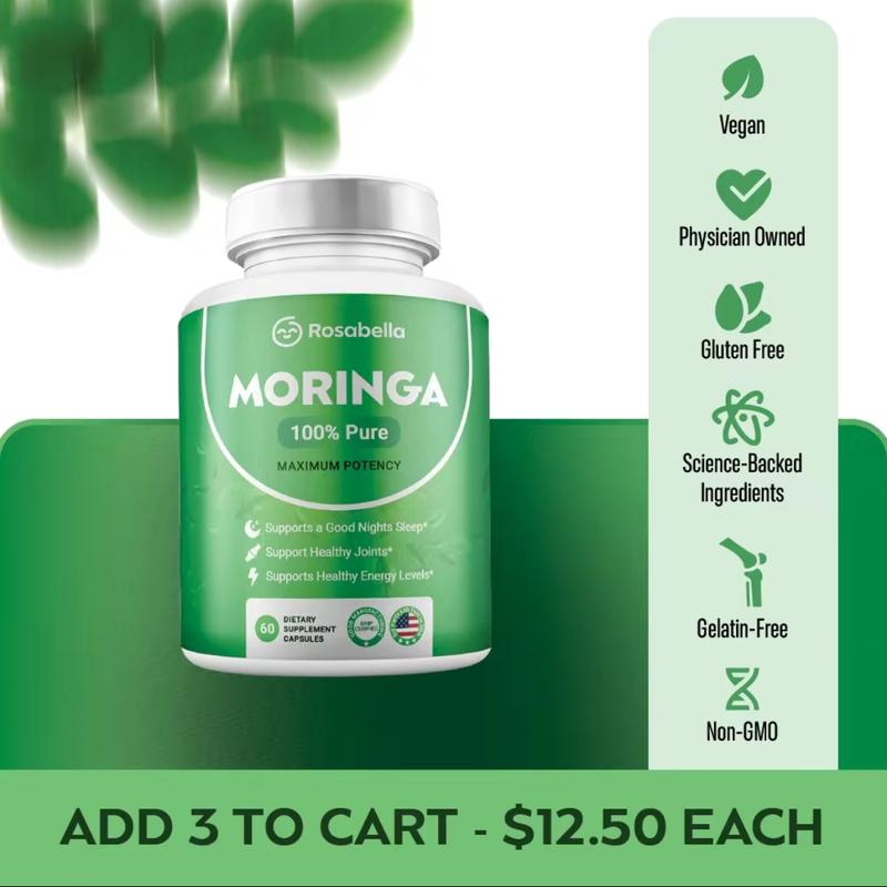 2 x Rosabella Moringa Capsules (800mg) for Immune Support, Gut - TikTok ...