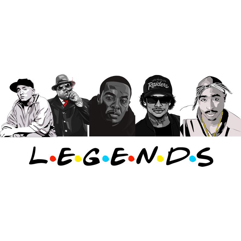 HH25 Legends Friends Full Color DTF Transfer - TikTok Shop