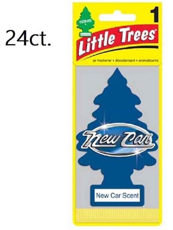 Little Trees Car Air Freshener -New Car Scent- 24 Pack - Non-Aerosol ...