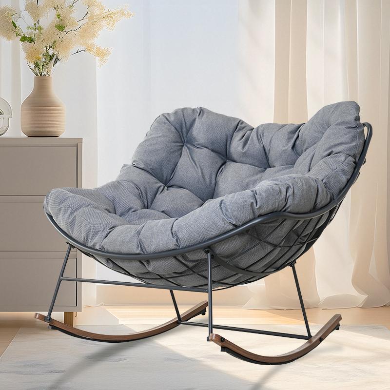 Indoor & Outdoor Royal Rocking Chair – Soft Padded Cushion & - TikTok Shop