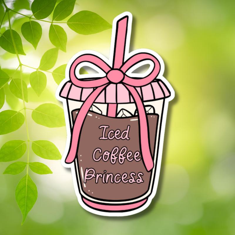 Iced Coffee Princess Sticker - TikTok Shop