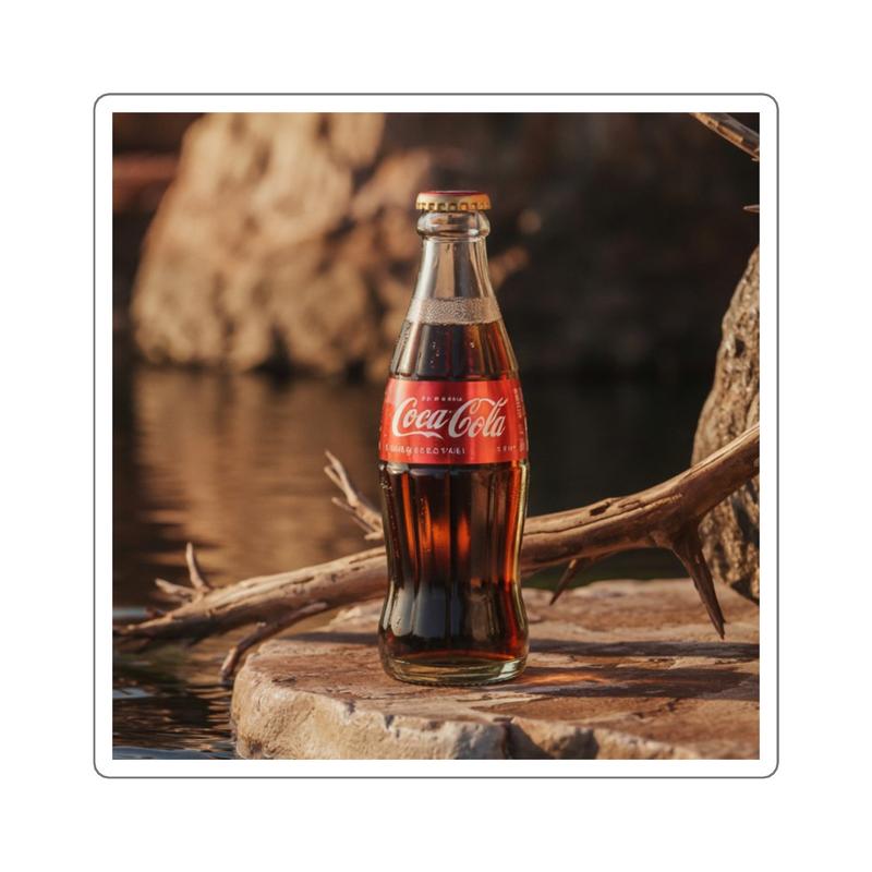 Vintage Coca-Cola Square Stickers | Retro Vinyl Decals for Laptops ...