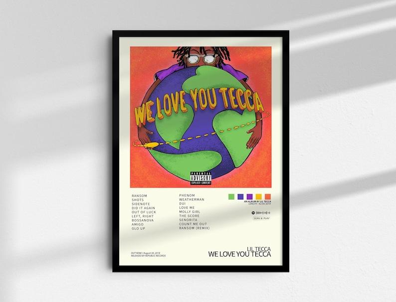Lil Tecca - We Love You Tecca Album Cover Digital Poster | Premium ...