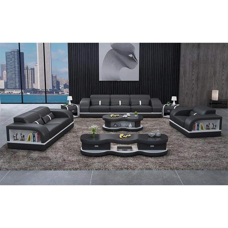 Lorib Leather Sofa Set With Storage - TikTok Shop