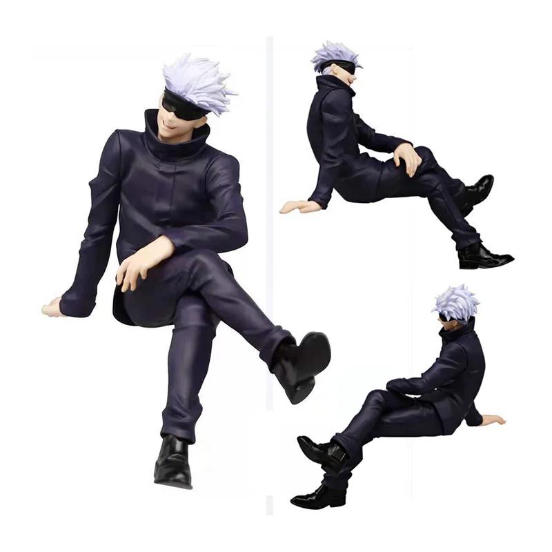 13cm Anime JJK figure Gojo Satoru Fushiguro Toji model sitting - TikTok ...