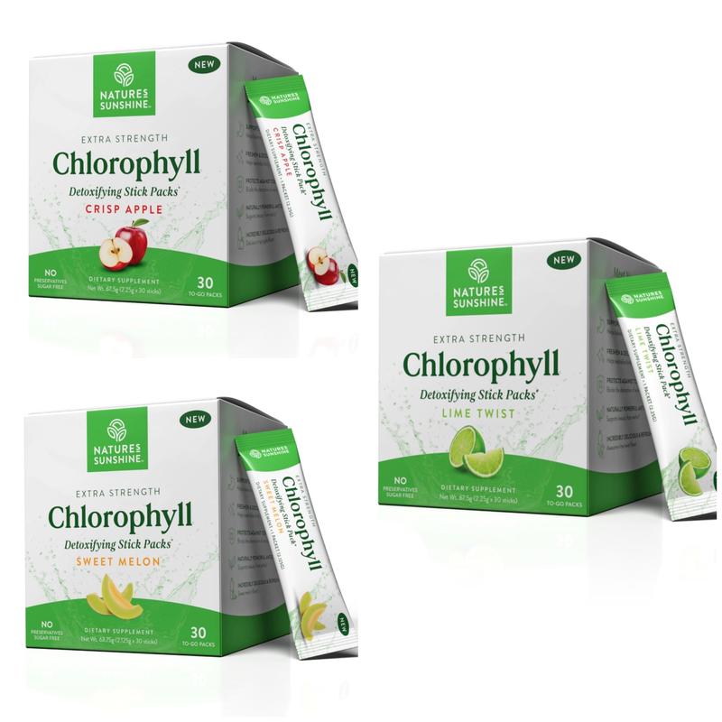 Chlorophyll Variety Bundle: All 3 Flavors! (Lime Twist, Crisp Apple ...