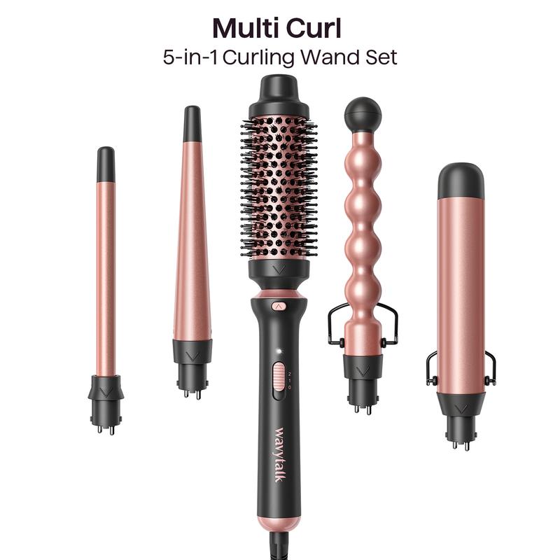 Wavytalk Multi-Curl 5-in-1 Ceramic Curling Wand Set, Fast Heat - TikTok Shop