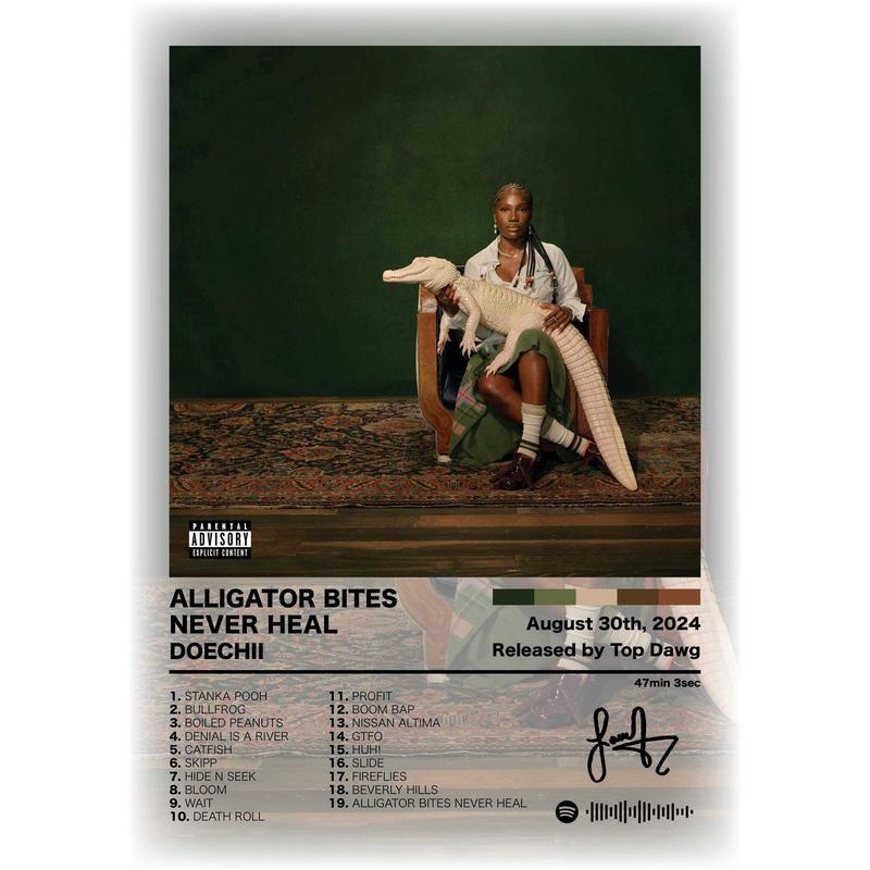 Alligator Bites Never Heal by Doechii | Album Cover Poster - TikTok Shop