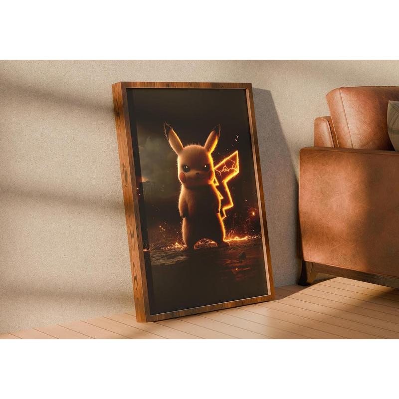 Pikachu Pokemon Vertical Poster Digital, Apocalypse, Gaming Wall Art ...