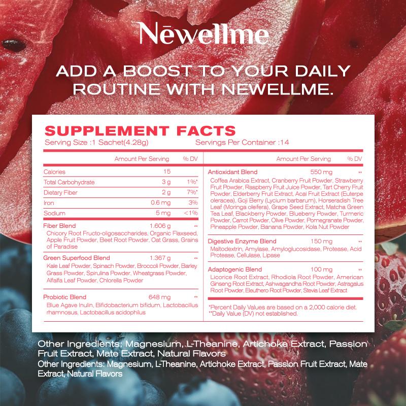 NEWELLME Happy Clean - Superfood Powder/Probiotics/Digestive - TikTok Shop