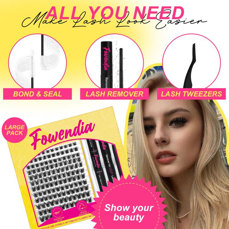 Fowendia Daffodil Petal Style 3D Fluffy Lash Clusters Kit | Wispy ...