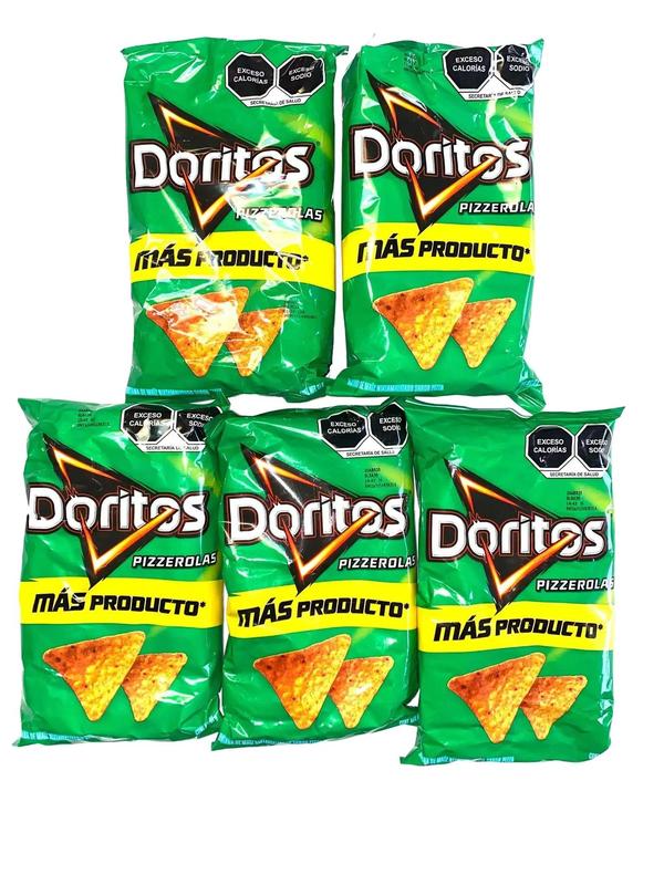 5 - PK DORITOS PIZZEROLAS, Sabritas Chips, Snack Crispy Crunchy ...