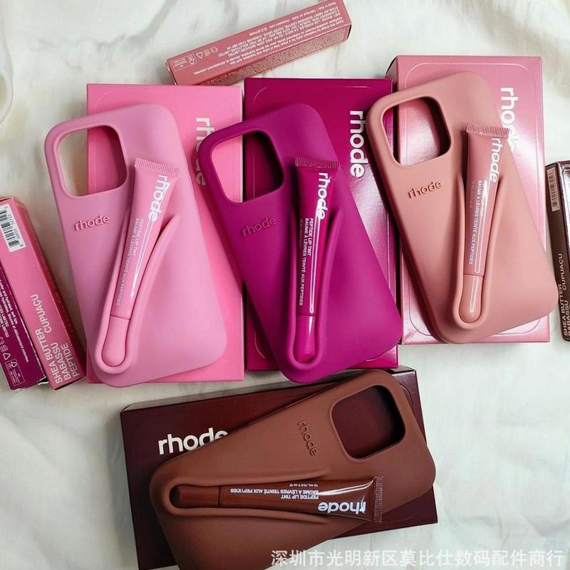 Hailey Bieber Liquid Silicone Lipstick Phone Case 【100% Genuine High ...