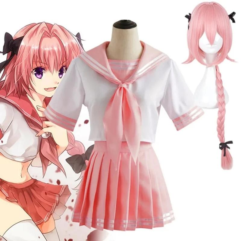 Fate Apocrypha Astolfo Cosplay Costumes Anime Japanese Student - TikTok ...