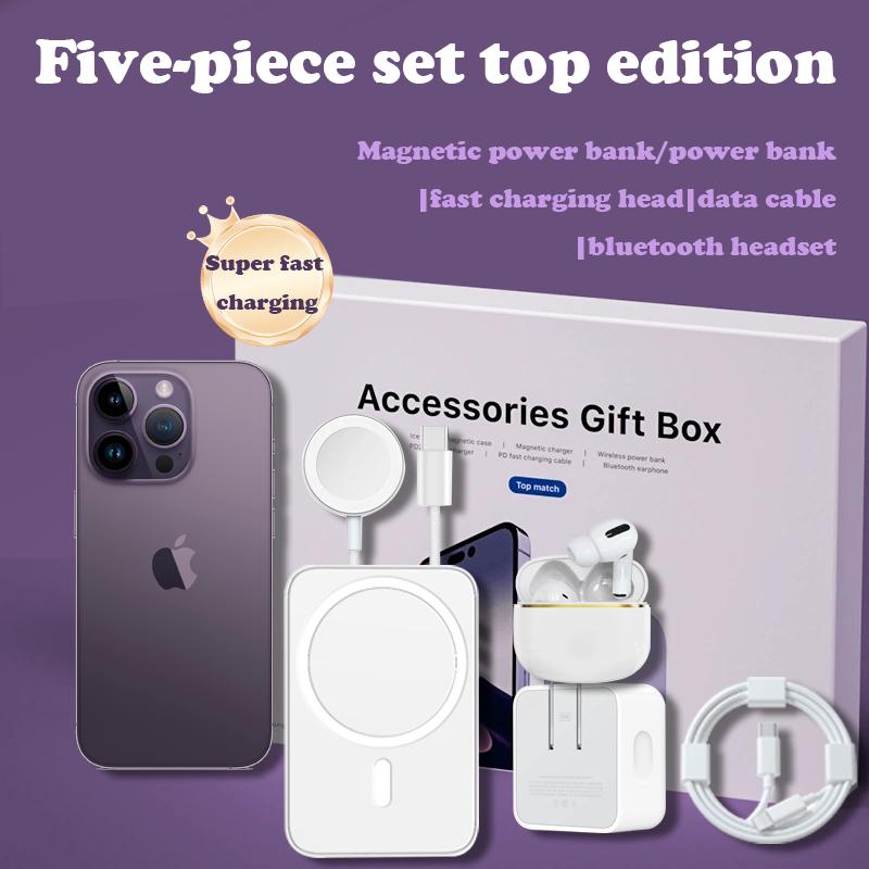 5-piece accessory gift box set includes Bluetooth earphones, - TikTok Shop