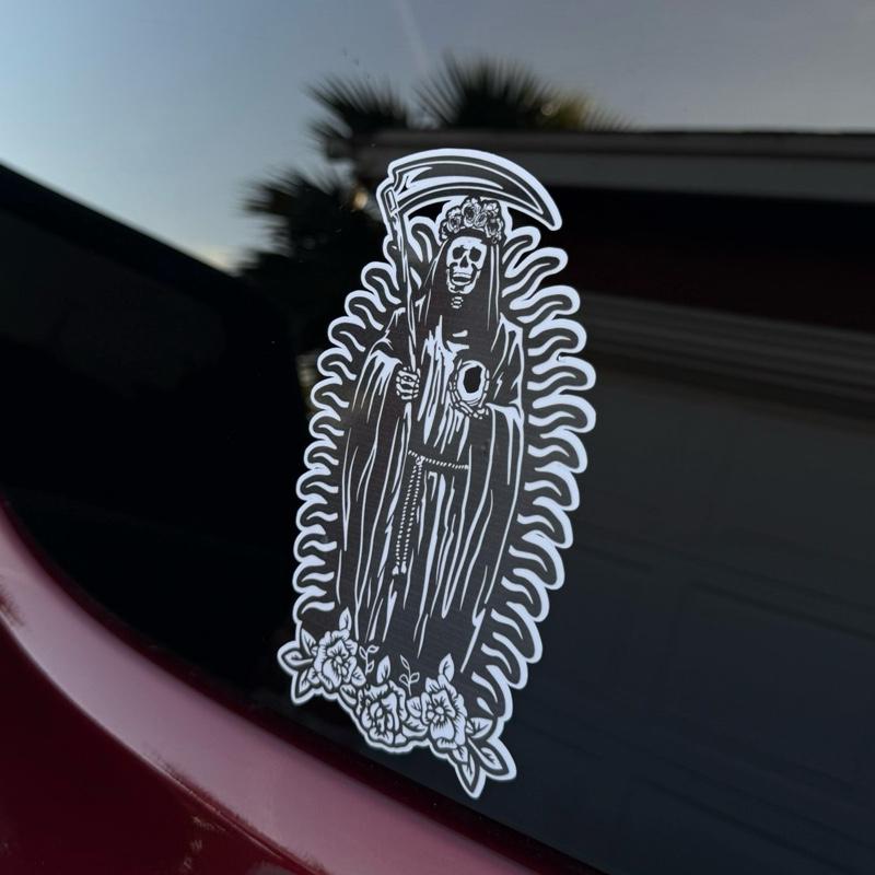 Santa Muerte Vinyl Decal Sticker For Cars car stickers fade resistant ...