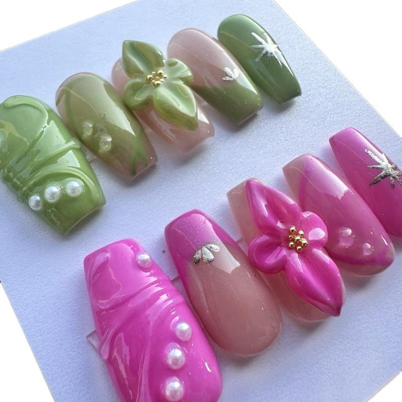 Tiana - Princess & the Frog INSPIRED Reusable Press On Nails, Handmade ...