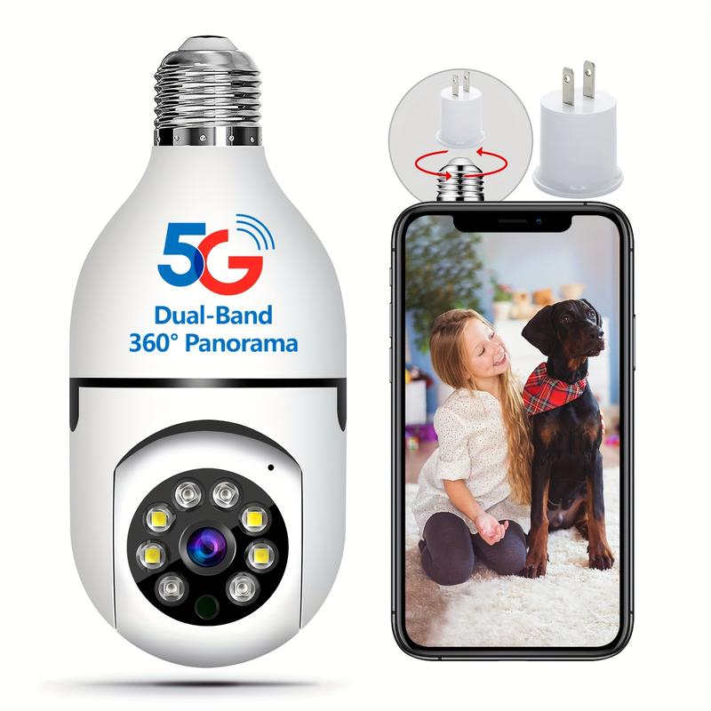 Noonkey 2K/3MP Light Bulb Security Camera 2.4/5Ghz Megapixel - TikTok Shop