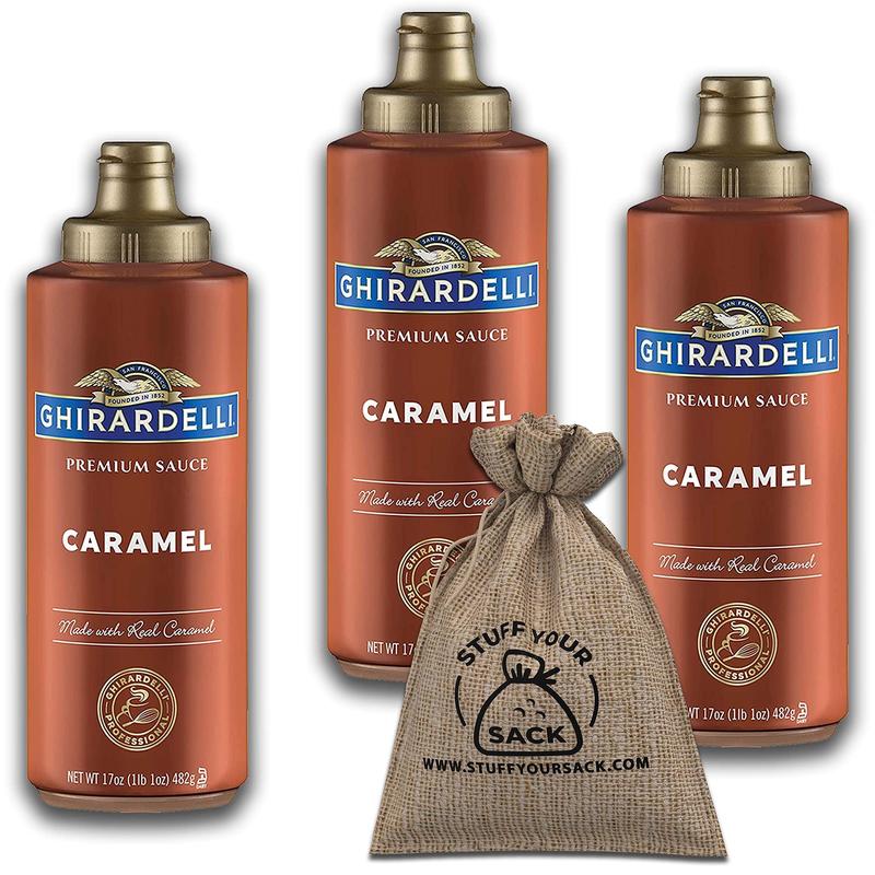 Ghirardelli Coffee Syrup Caramel 3-Pack, Perfect Ice Cream Toppings ...