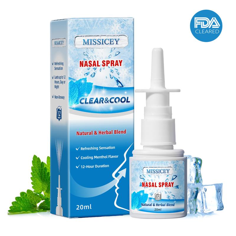 MISSICEY Nasal Spray | Cooling Menthol Flavor | Refreshing Breathing ...