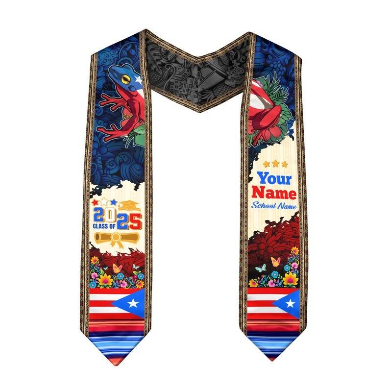 Personalized Puerto Rico Graduation Sash, Customize Puerto Ricans ...
