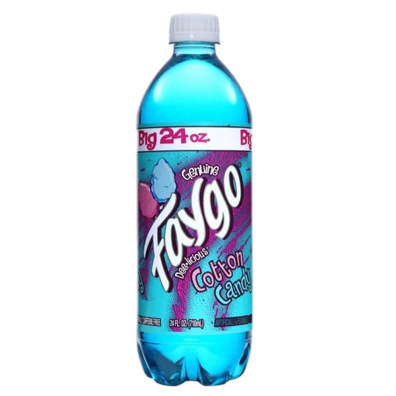 Faygo Cotton Candy Soda 24 oz US Sugar Free Carbonated Water - TikTok Shop