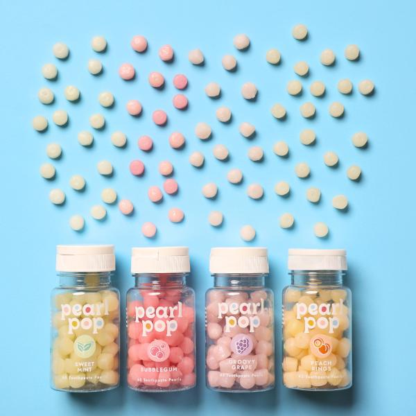 Pearl Pop Toothpaste Pearls - Made with Nano-Hydroxyapatite, Fluoride ...