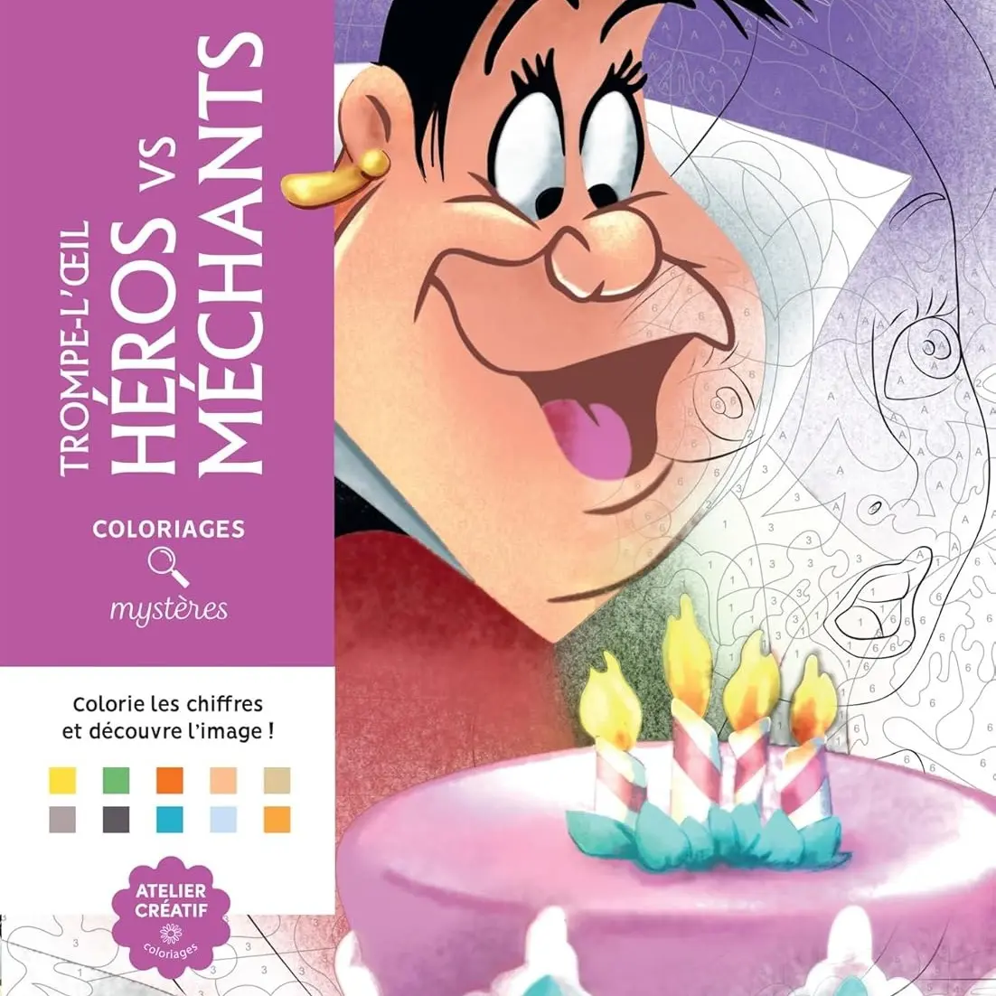 Disney Color by Numbers Coloring Book for Children and Adult - TikTok Shop