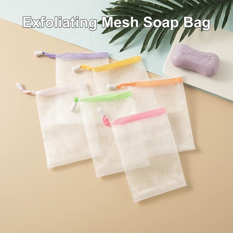 10 Counts Exfoliating Bar Soap Pouch, Bubble Mesh Bags, Double Layer ...