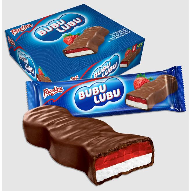 "Ricolino - Bubulubu" - Marshmallow and Strawberry Flavored - Covered ...