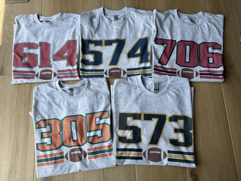 College Football Area Code T Shirt - TikTok Shop