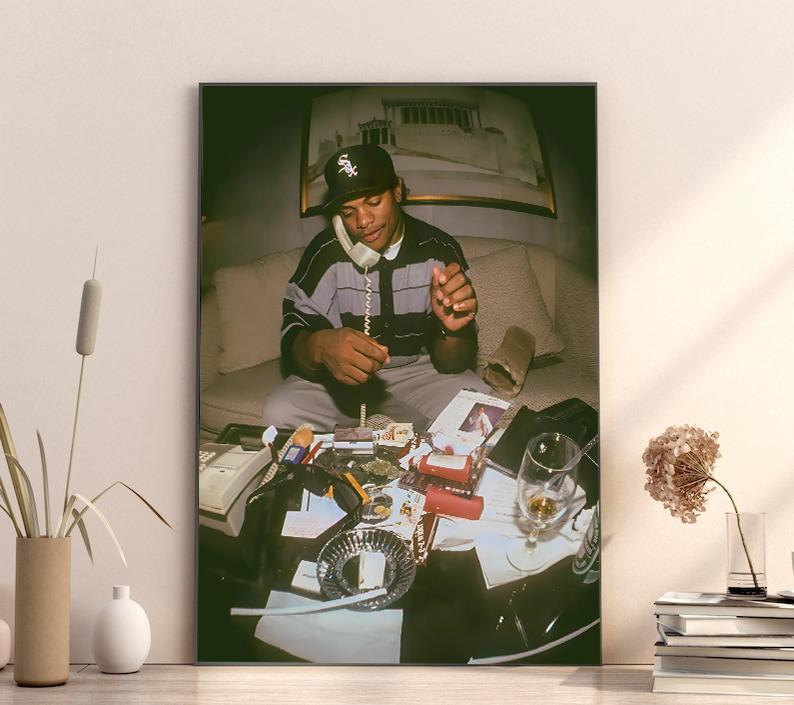 Eazy E Rap Hip Hop 90s Print Poster Decor Decoration - TikTok Shop