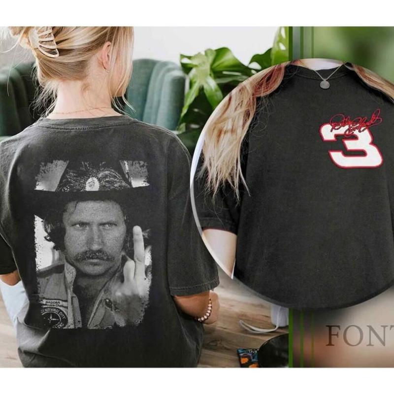 Two Side Dale Earnhardt Middle Finger Shirt, Racing Fan SweatShirt ...