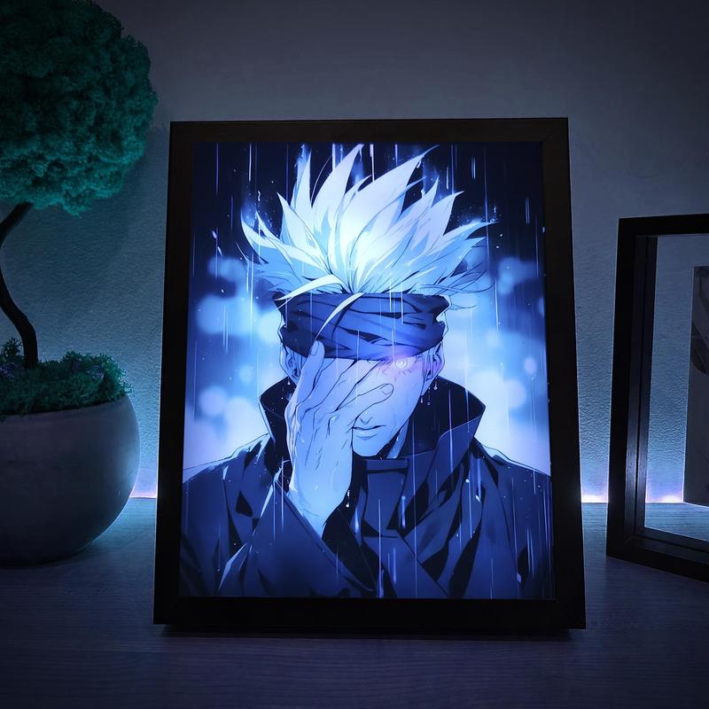 Jujutsu Kaisen Gojo Satoru Premium Anime LED Lightbox, LED RGB Frame ...
