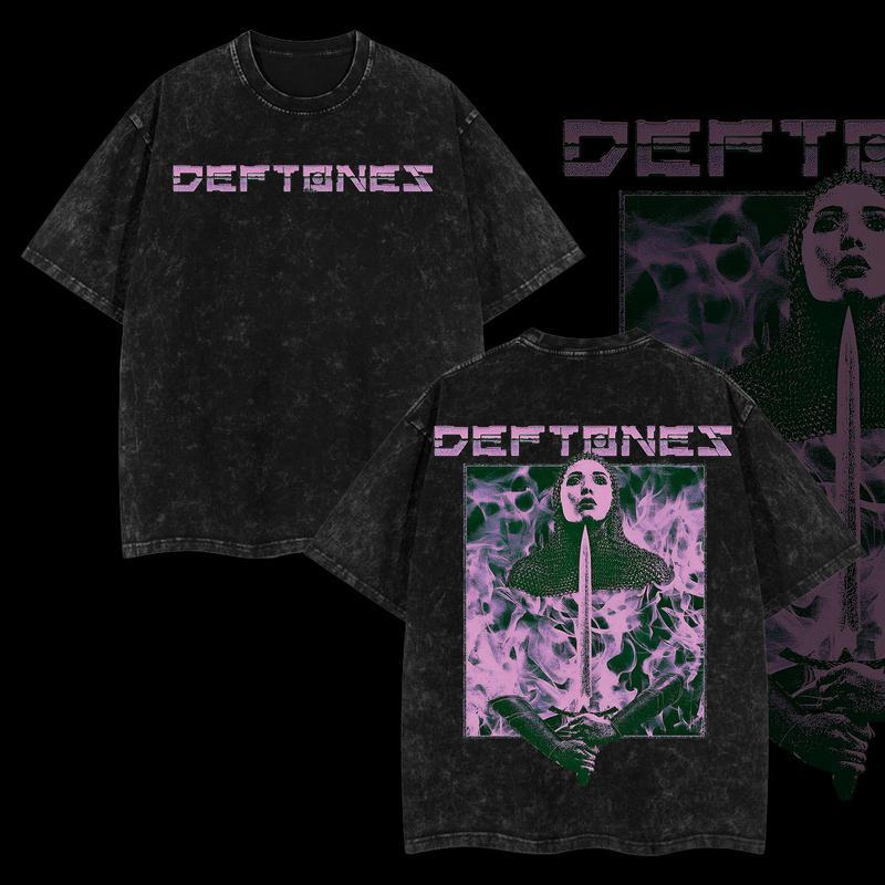 BANDLIFE] Vintage Deftones Warrior Heavy Metal Washed T-Shirt, Unisex ...
