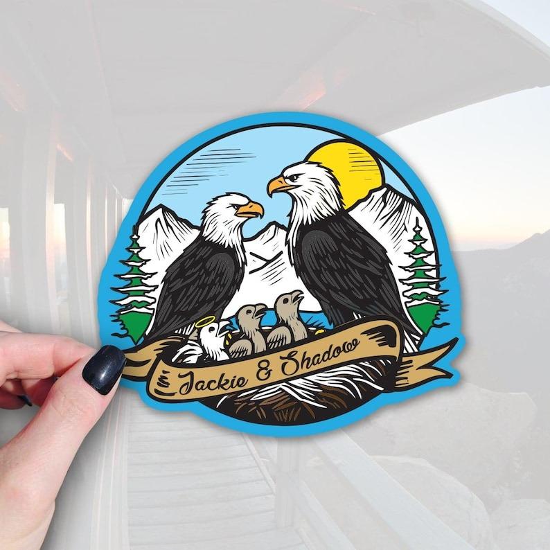 Big Bear Eagles, Jackie, Shadow, & eaglets with Misty - Bright Vinyl ...