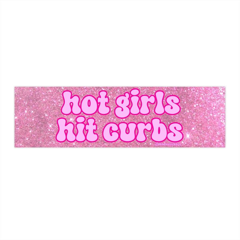Car Magnet Hot Girls Hit Curbs | Bumper Sticker AND Magnet | - TikTok Shop