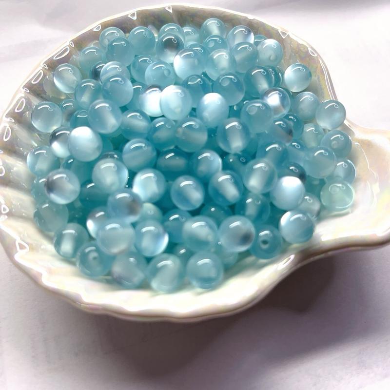 DIY 6mm/8mm Resin Cat Eye Beads for Bracelet Jewelry Making - TikTok Shop