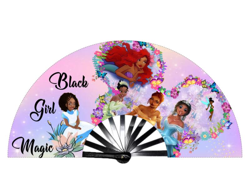 Black Girl Magic Hand Fan - Elegant Design for Comfort and Style ...