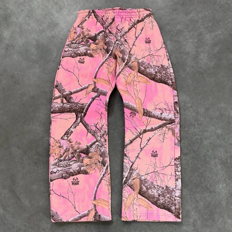 Y2K Sweatpants Pink Camo, Printed Pattern Trousers, Streetwear - TikTok ...