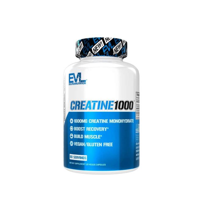 Creatine Monohydrate Pills 120ct - EVL Nutrition Muscle Builder ...