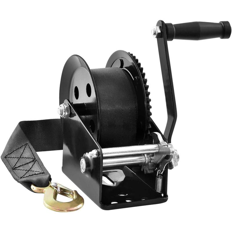 VEVOR Hand Winch, 1600 lbs Pulling Capacity, Boat Trailer Winch ...