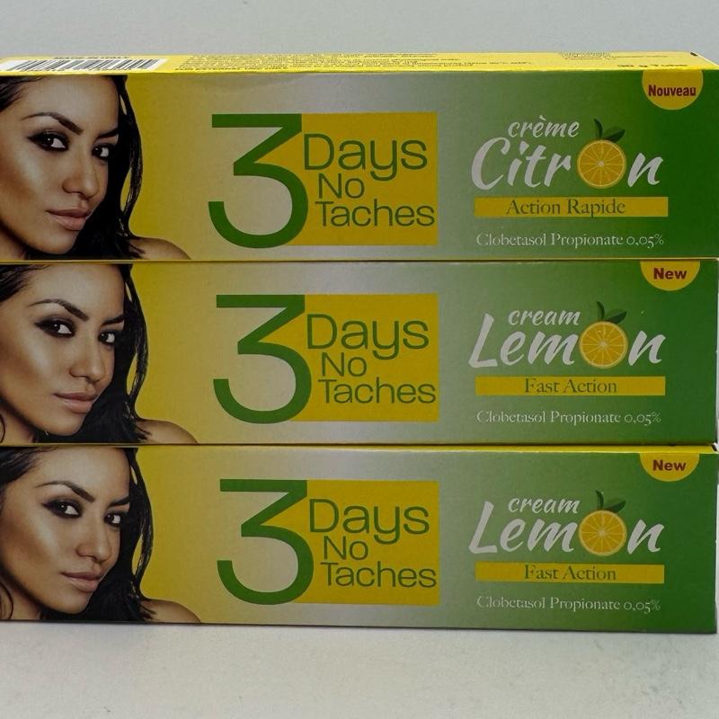 Lemon Cream 3 Days No Taches - 30g - New - See Label - 1, 3 Days Action ...