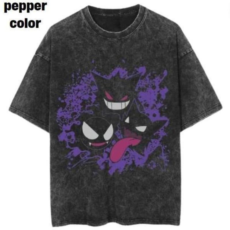 Gengar Cursed Trio Vintage Tee , Gengar Shirt Anime Pokemon Shirt ...