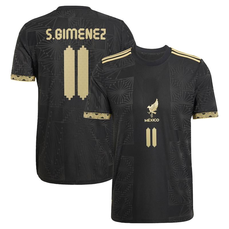 Black & Gold Aztec Soccer Jersey – #11 Striker Edition | Mexico ...