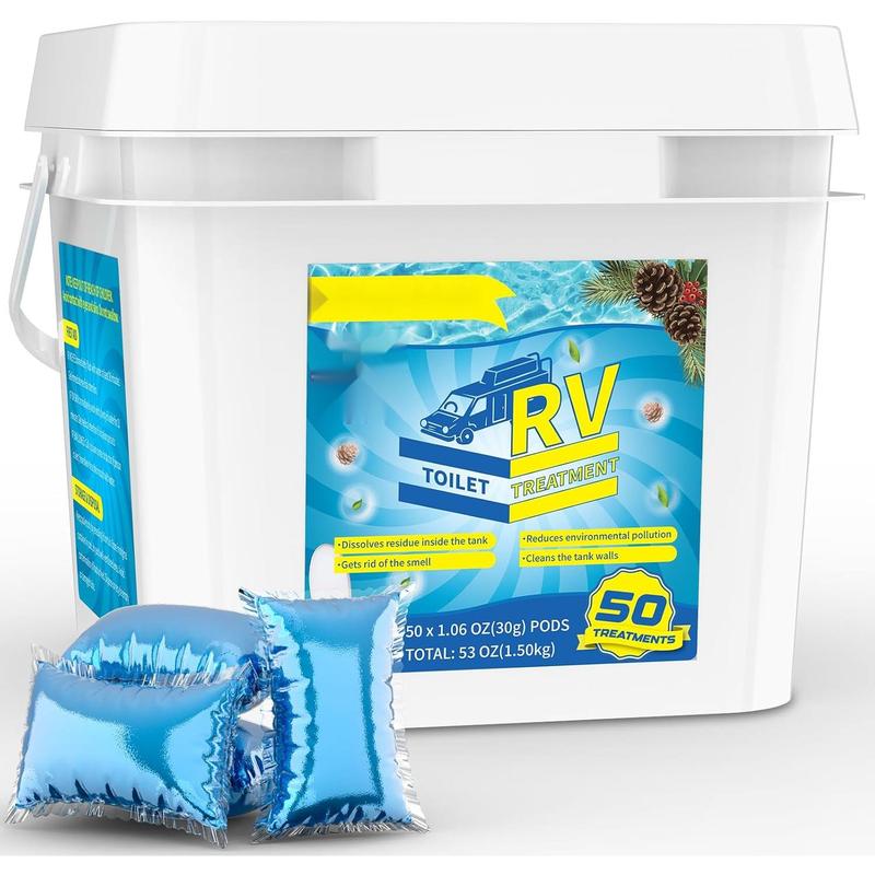 50-Pack RV Toilet Treatment Pods - Extra Strength Waste Breakdown ...