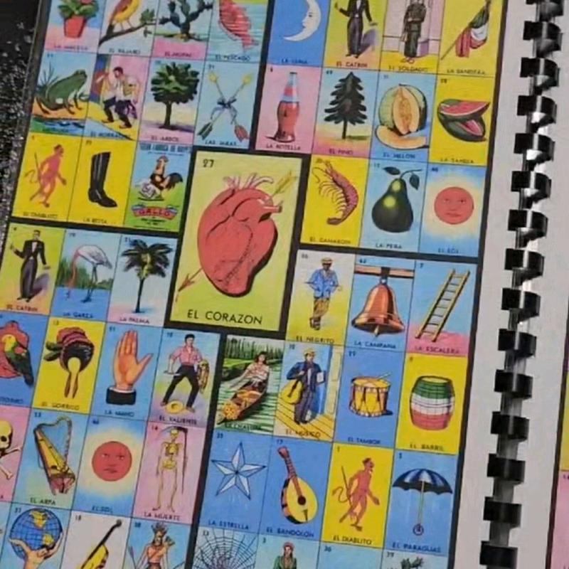 mexican loteria personalized book with ypur favorite card in the middle ...