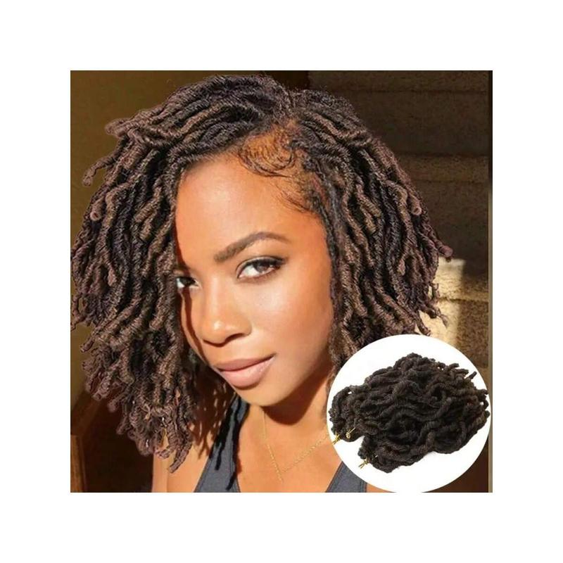 Hair Extensions Faux Locs Crochet Hair 8 Inches Synthetic Soft Locs Pre ...
