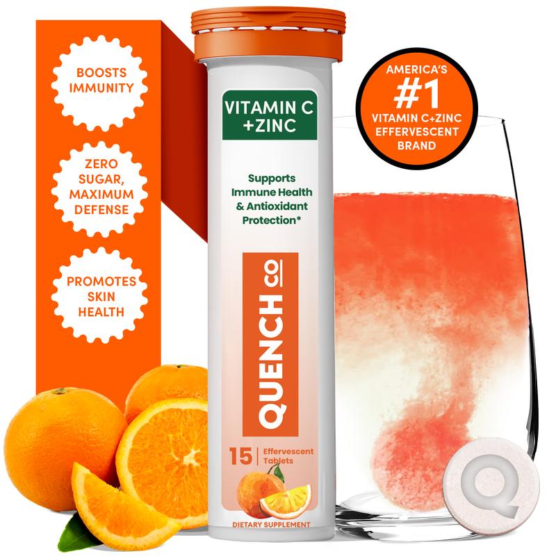 Quench Co. Vitamin C + Zinc Effervescent Tablets - Immune System - TikTok Shop